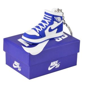 Nike | Accessories | Nike Shoes Blue White 3d Key Chain With Box | Poshmark